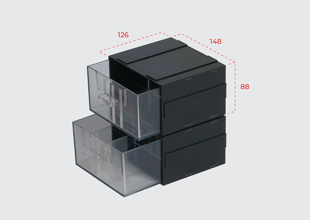 MS118 - Plastic Box, Storage Bins & Drawer Sets Series - Mah Sing Plastics